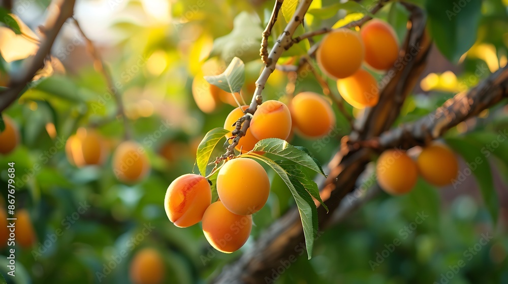 Infographic focusing on the Apricot Prunus armeniaca showcasing its ...