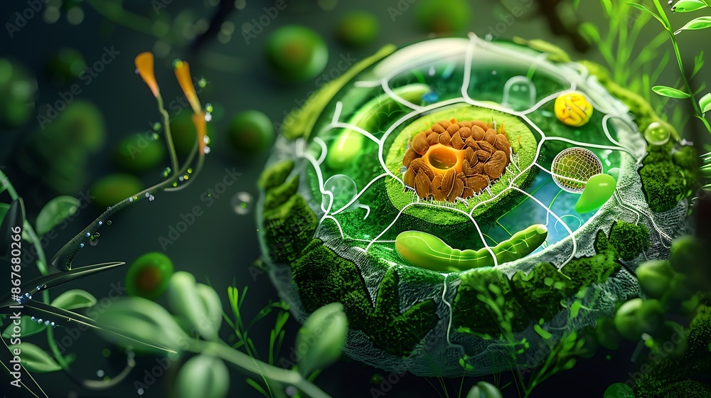 Infographic on Plant Cell Structure and Function highlighting ...