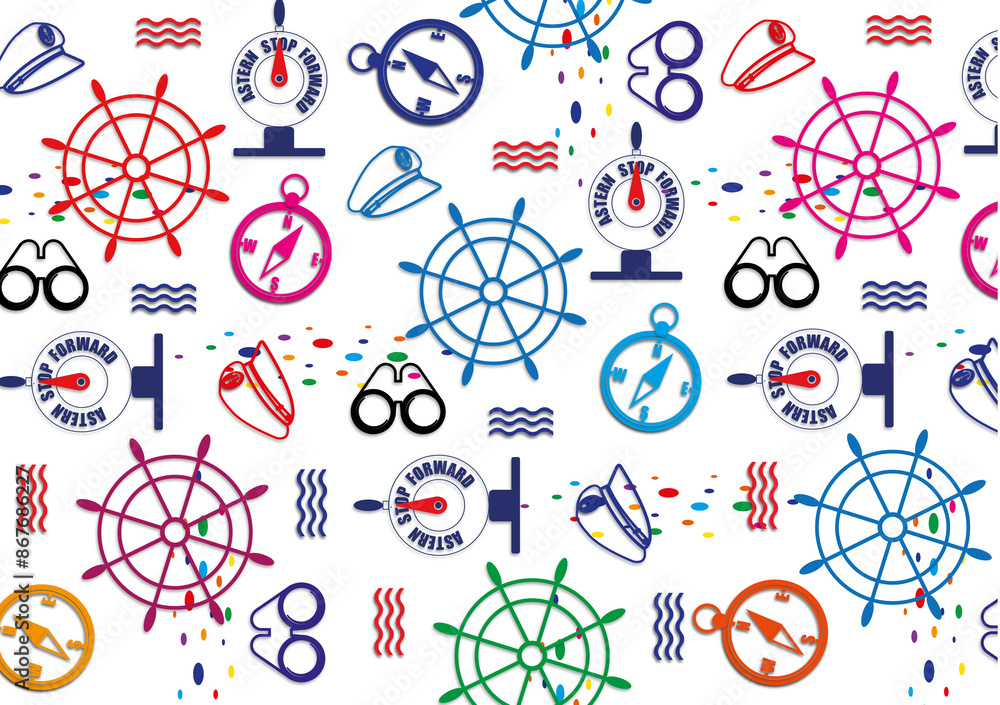 Navigation Symbols and Backgrounds on a transparent basis for print and ...