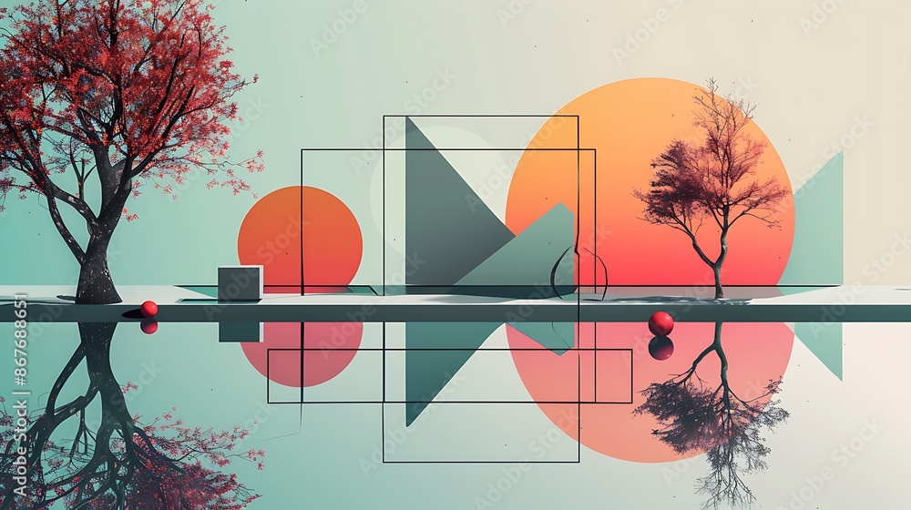 Infographic on Reflections illustrating how figures are flipped across ...