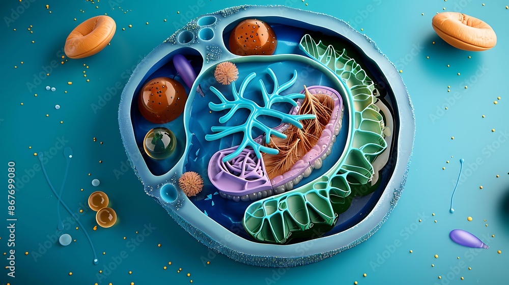 Diagram showing the structure of a typical plant cell labeling the ...