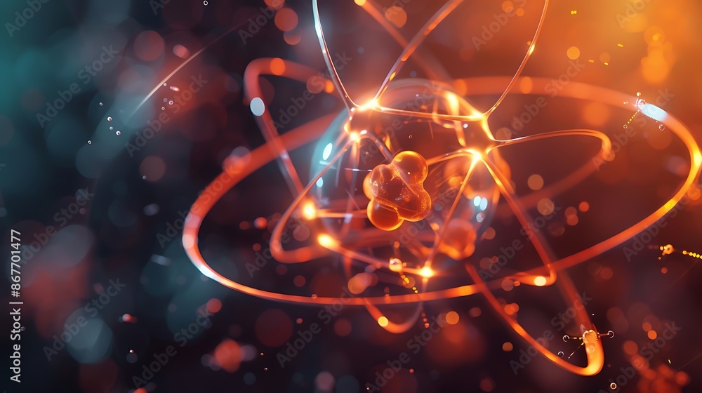 Visual resource on Nuclear Fission illustrating the process of ...
