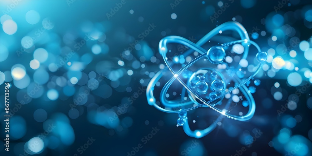 Structure Of Atoms Electrons Protons And Neutrons Orbiting A Fixed