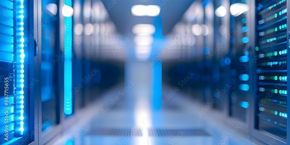 The data center is the central hub for an internet provider's network ...