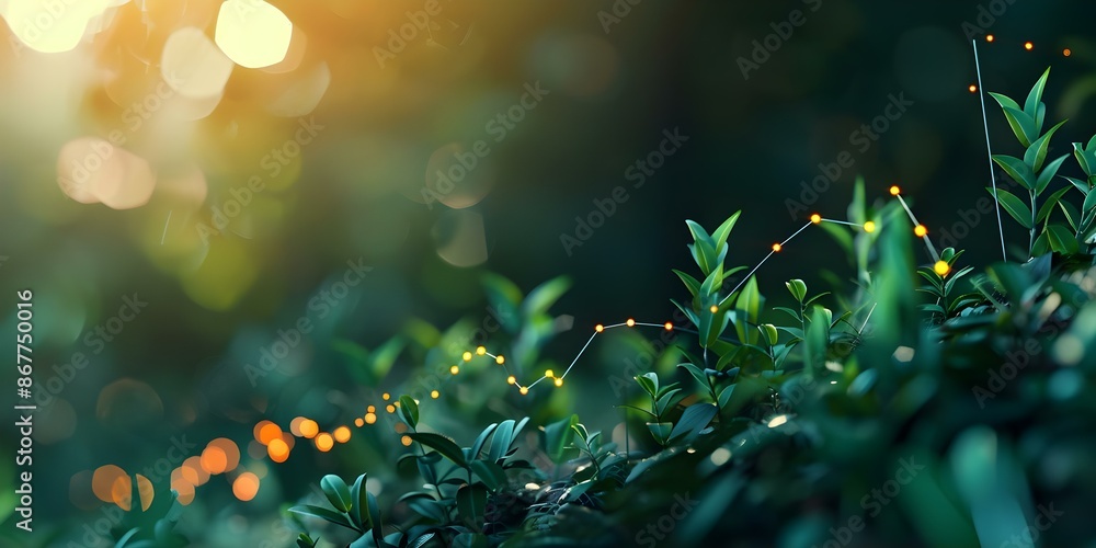 Diagram illustrating IT sector growth rate over time in visual format ...