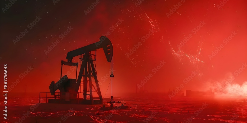 Industrial background with oil pump jack extracting crude oil in 4k ...