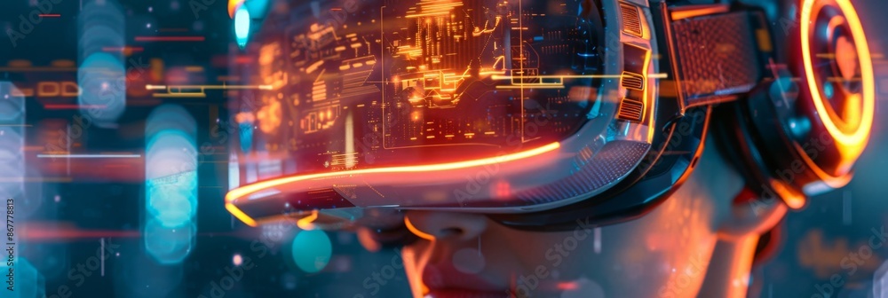 Futuristic VR shooter game providing an immersive experience, where ...