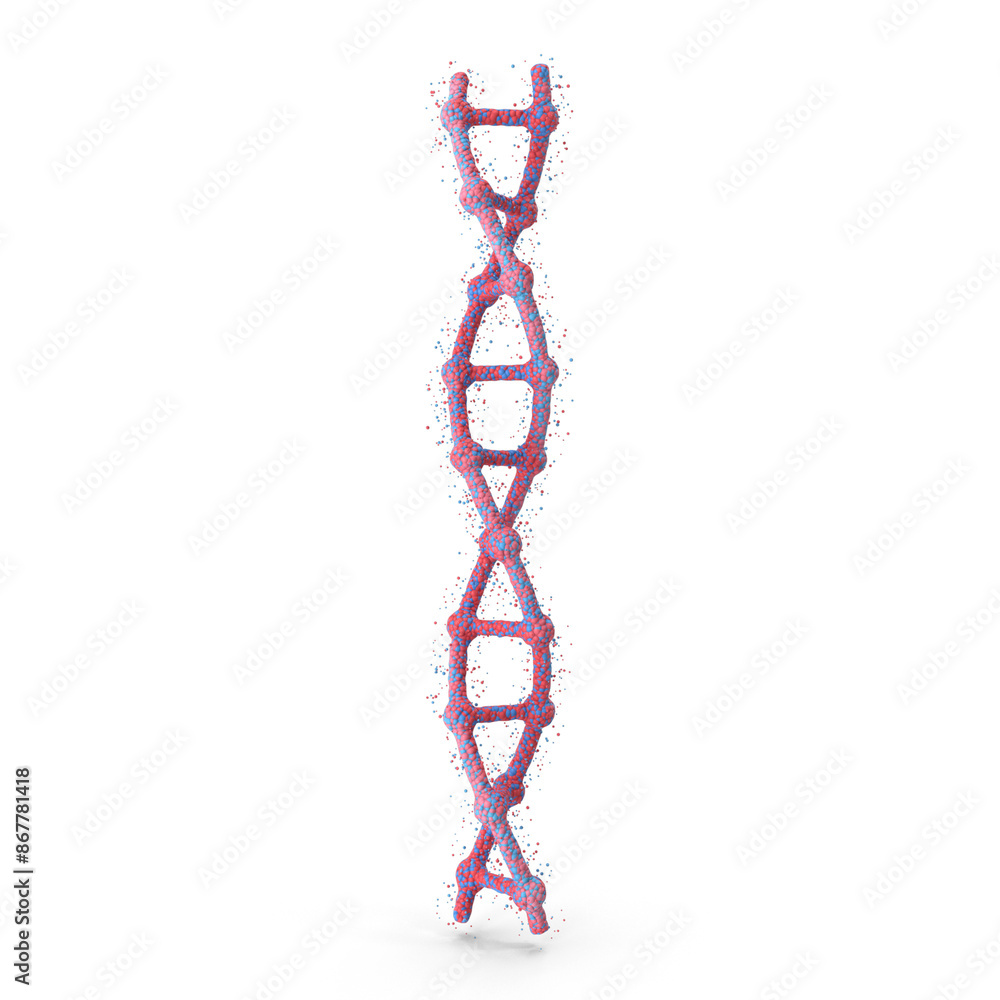 Realistic 3D DNA Model PNG Images | High-Quality DNA Modeling ...