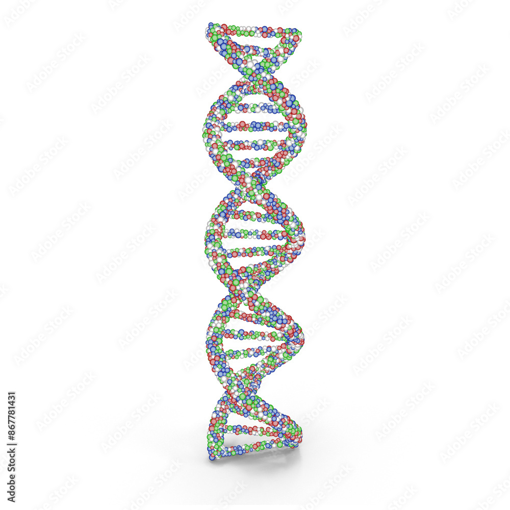 Realistic 3D DNA Model PNG Images | High-Quality DNA Modeling ...