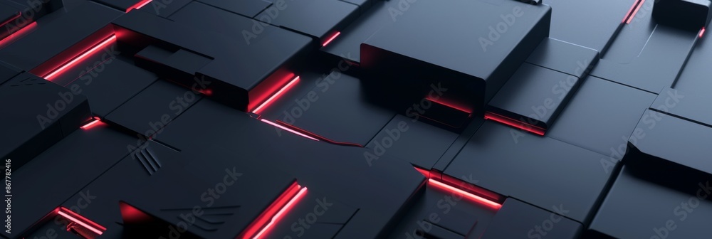 Minimalist tech web background featuring dark grey geometric patterns ...