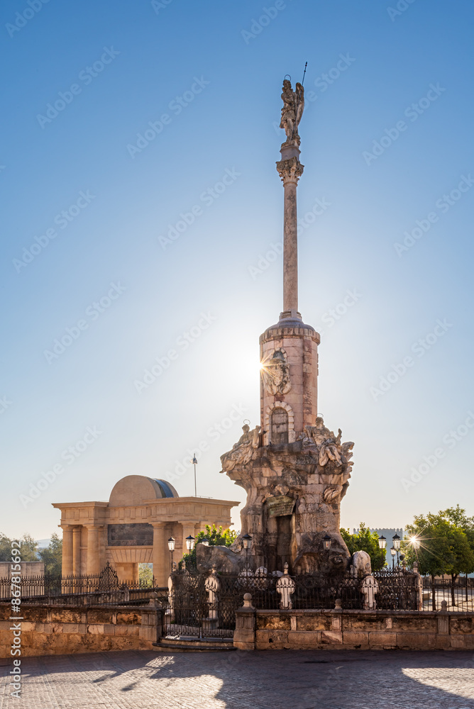 Triumph of San Rafael, patron saint of the city of Cordoba, Andalucia ...