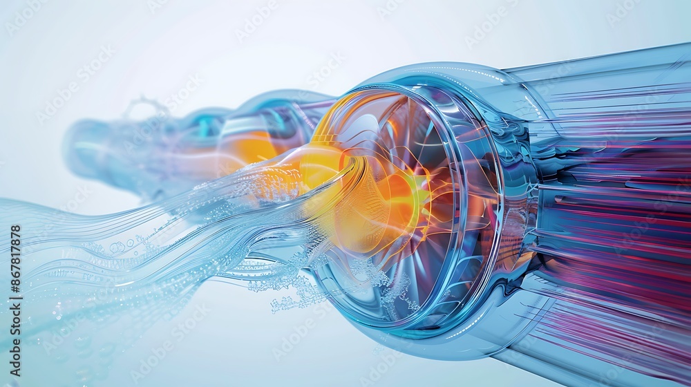 Visual aid on Bernoulli's Principle illustrating the relationship ...