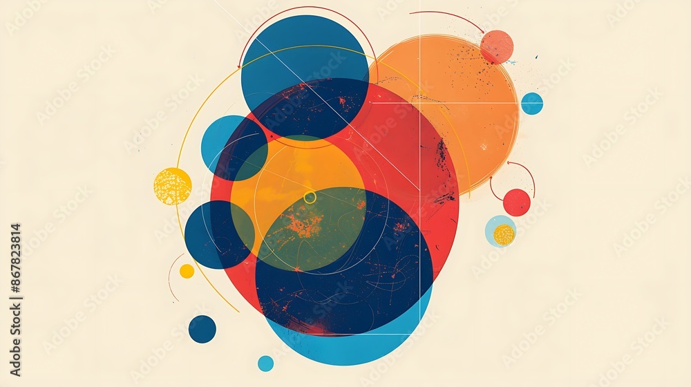Infographic on Properties of Circles illustrating terms like radius ...
