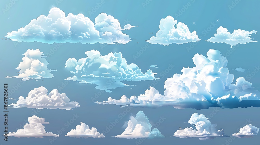 Infographic visual aid showing major types of clouds cirrus cumulus ...