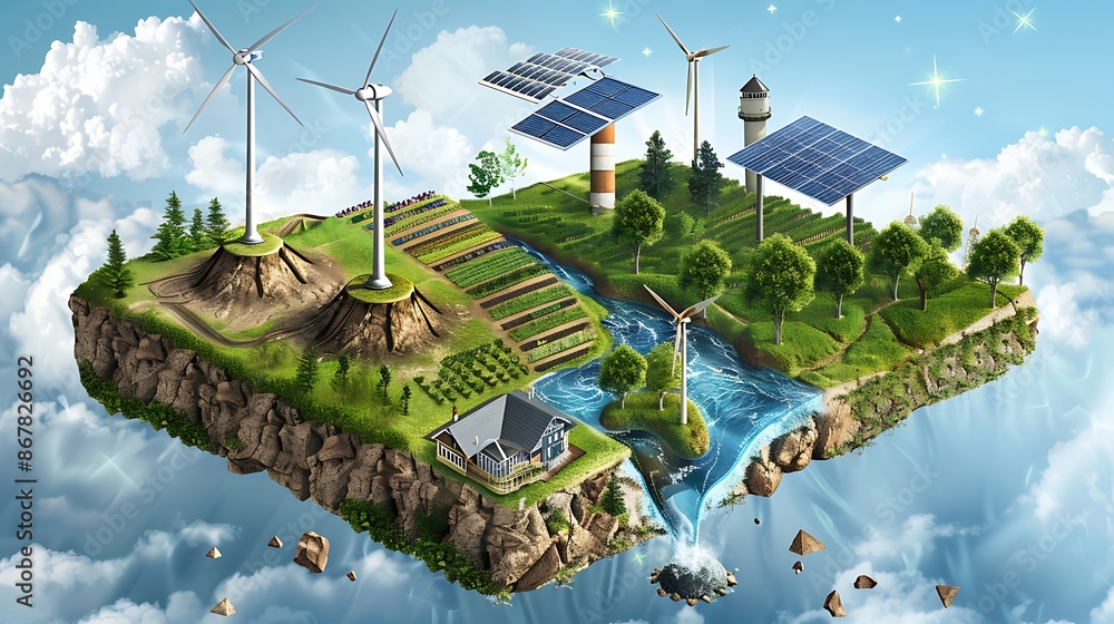 Comparative chart of different types of renewable energy sources ...