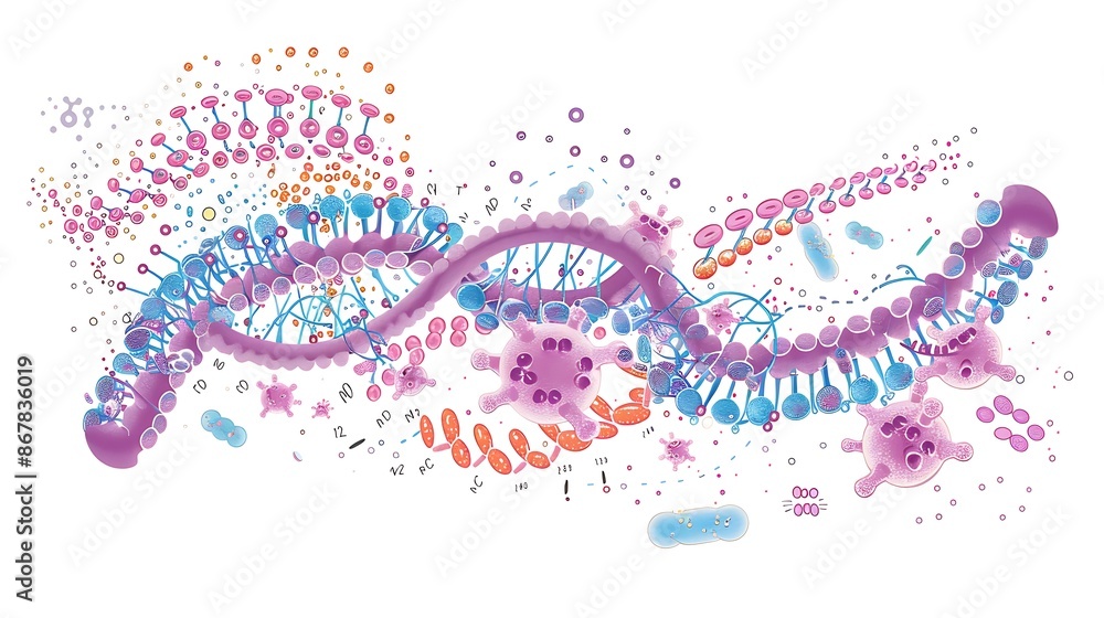 Educational diagram explaining the role of ribosomes in protein ...