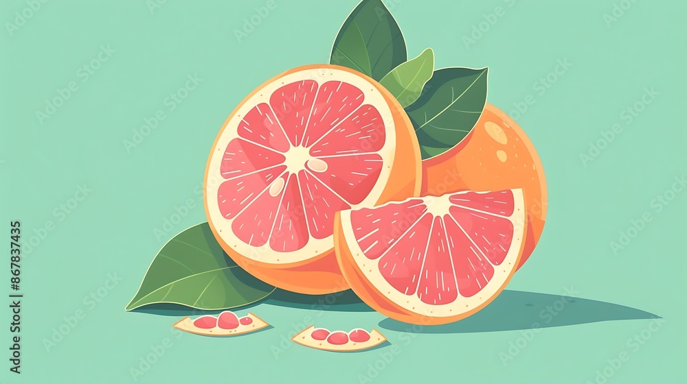 Infographic on the Grapefruit Citrus paradisi highlighting its winter ...