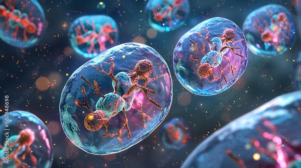 Visual aid explaining the phases of mitosis prophase metaphase anaphase ...