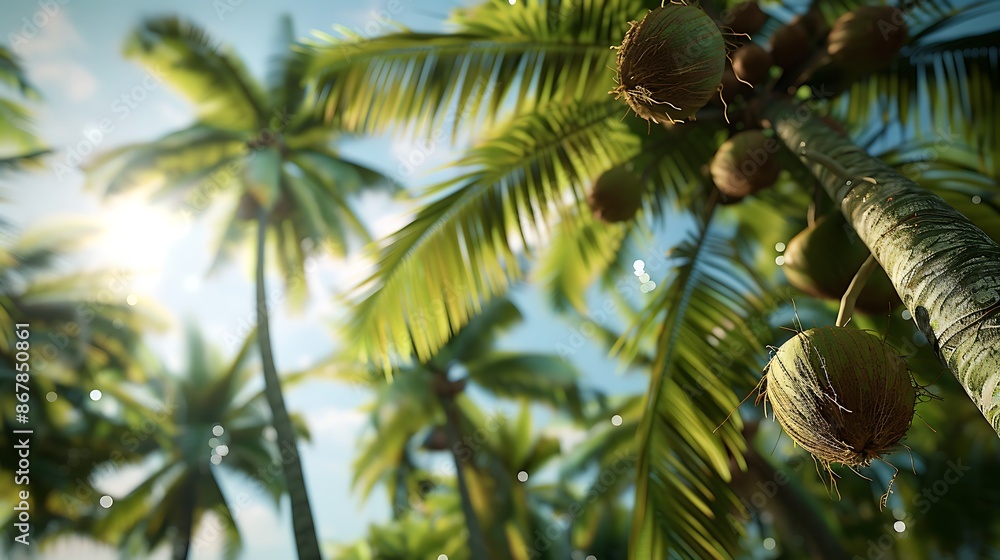 Visual resource on the Coconut Palm Cocos nucifera showcasing its ...
