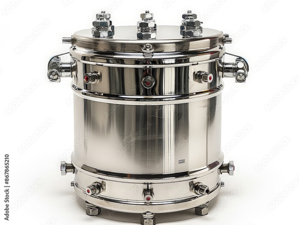 ภาพประกอบสต็อก Microbial fermenter system, isolated on a white ...