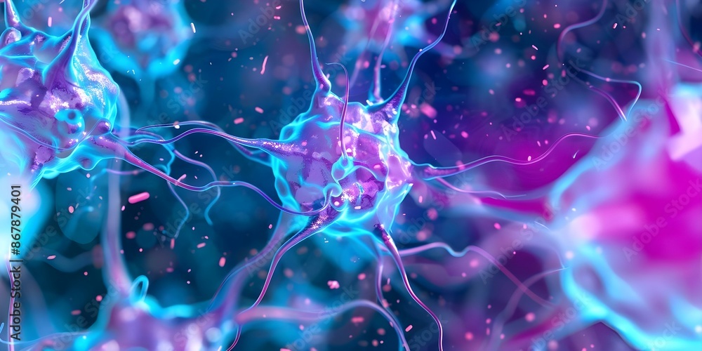 ภาพประกอบสต็อก High-Resolution Microscopy of Amethyst Azurite. Concept ...