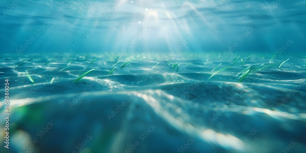 Illustrating the Movement of Renewable Tidal Energy Flow Underwater in ...