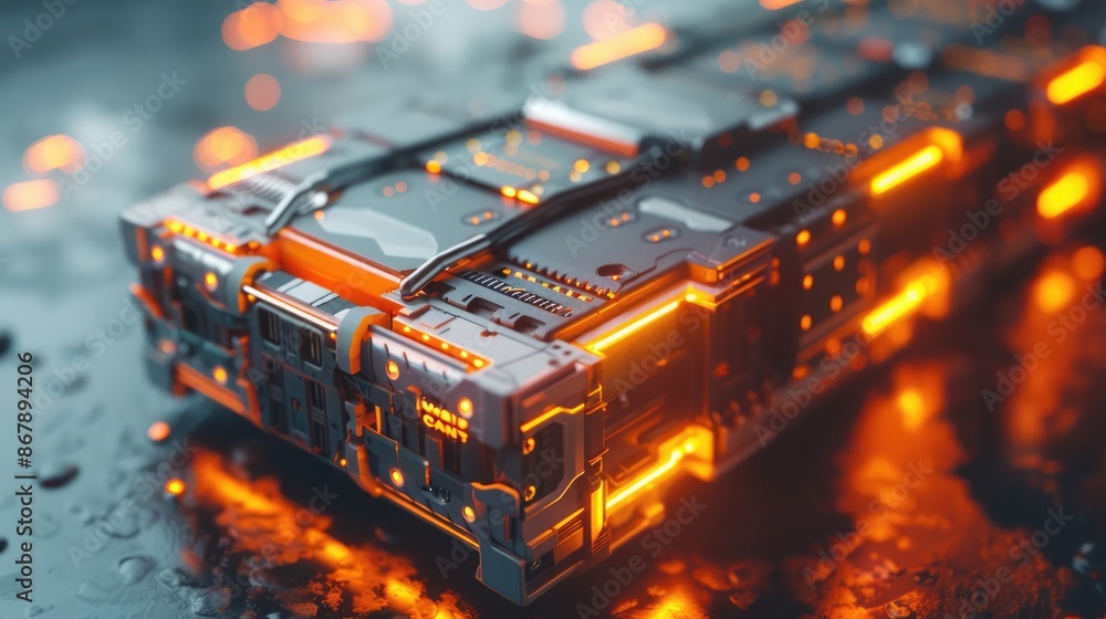 Advanced high density lithium ion cell pack with visible connections ...