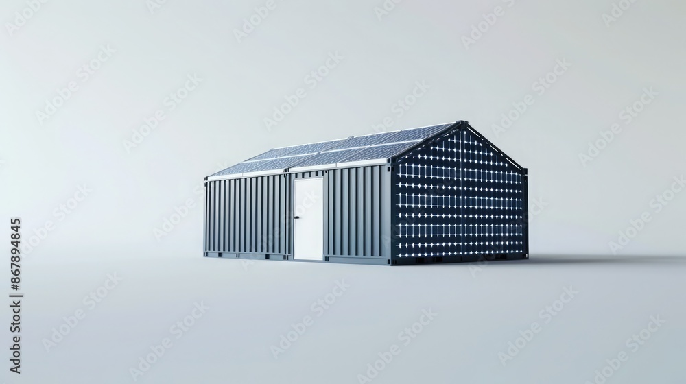 Solar energy storage system with lithium ion cell pack showcasing ...