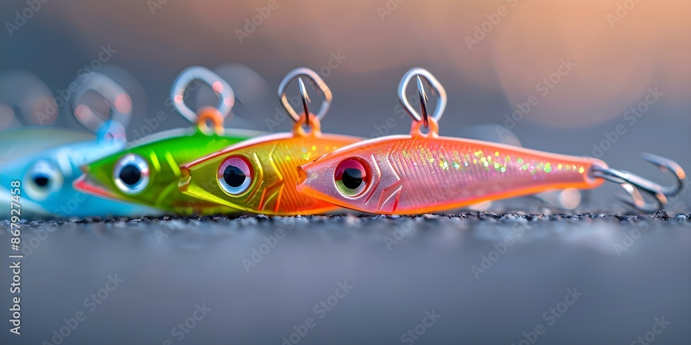 Specialized fishing lures designed for specific fish types with various ...