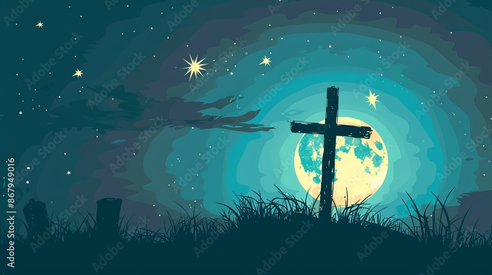 A Good Friday vector graphic element illustration template design ...