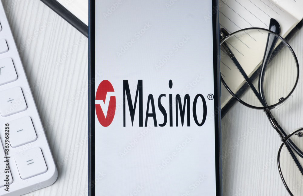 New York, USA - 21 June 2024: Masimo Logo on Phone Screen, Company Icon Stock Photo | Adobe Stock