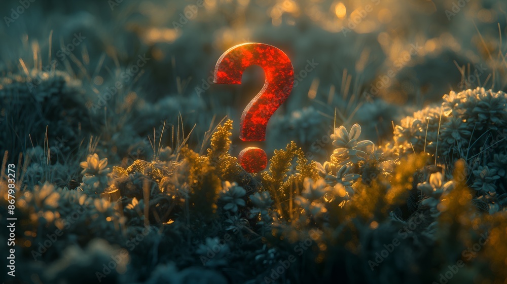 Enigmatic Red Question Mark Series: Nature's Curiosity and Wonder in ...