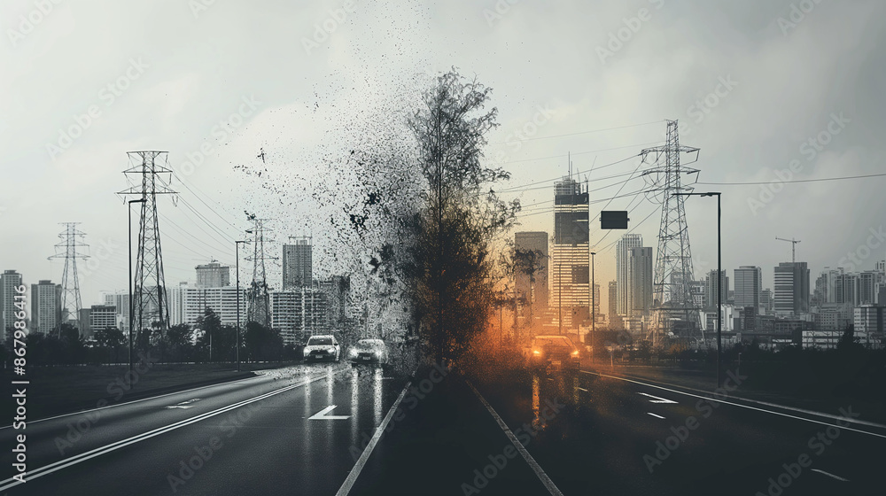 Design a minimalist, scratchy sketch style black and white drawing that ...