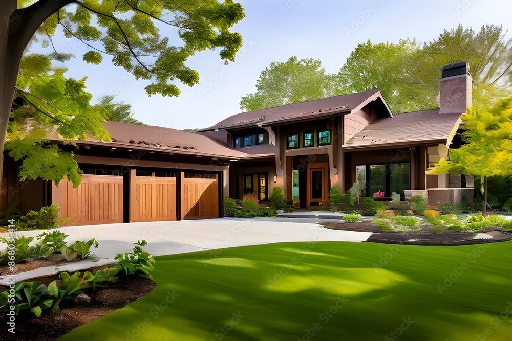 Beautiful custom built craftsman style home three car garage with ...