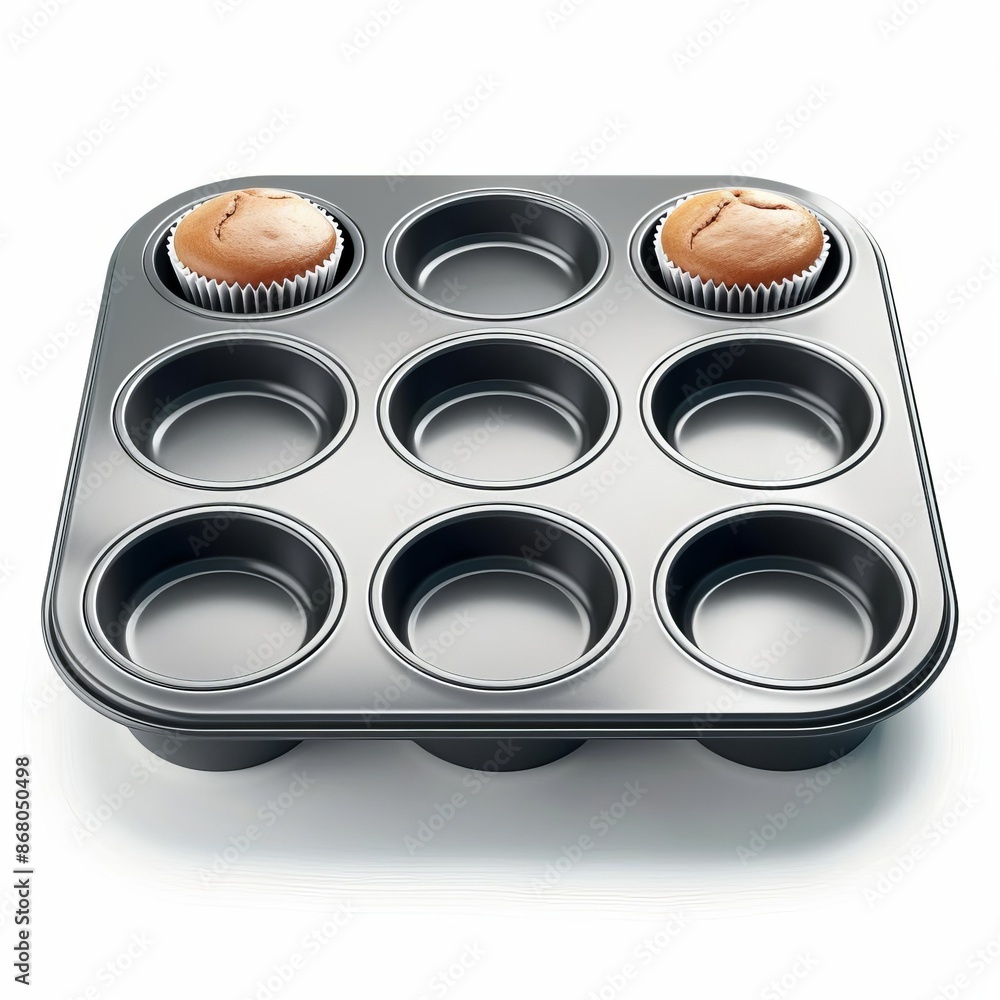 Muffin Pan clipart, Kitchen Tools and Equipment element, isolated on ...