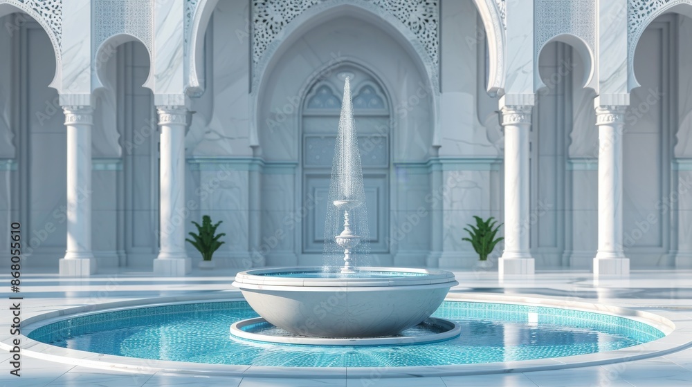 Fountain: banner background of Mosque Day theme banner design for ...