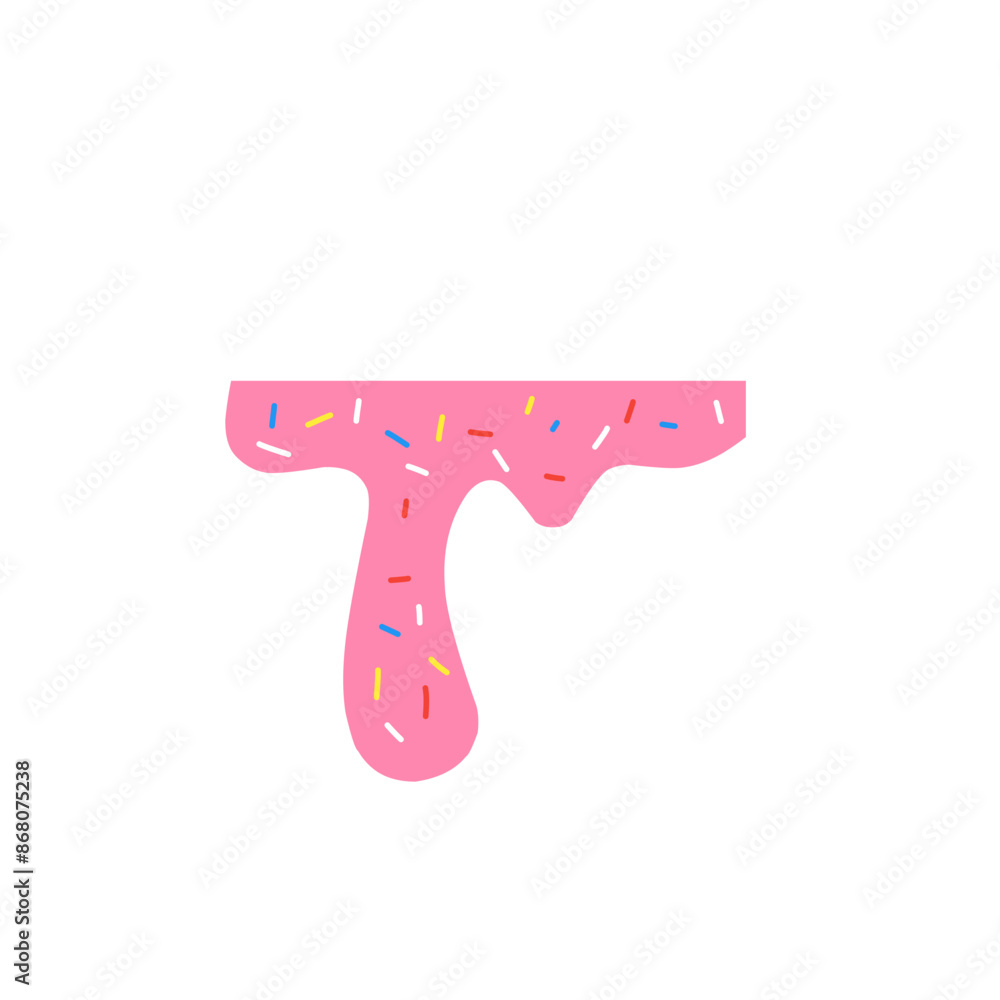 Melted Ice Cream Frame Border with colorful sprinkles Stock Vector ...