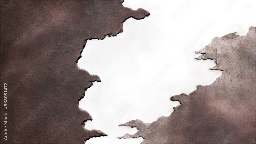 Dirt, grime and scratch overlay on transparent background. Old surface ...