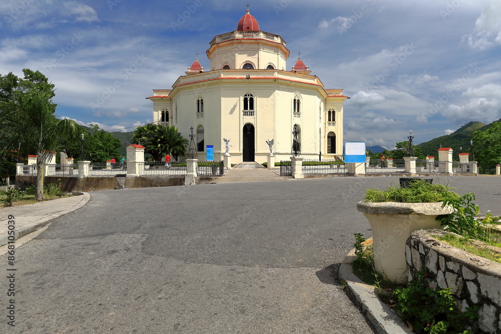 National Shrine Basilica Our Lady of Charity built in 1926 in El Cobre ...