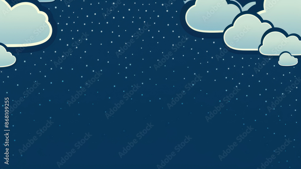 Retro navy blue pop art style speech bubble vector pattern background ...