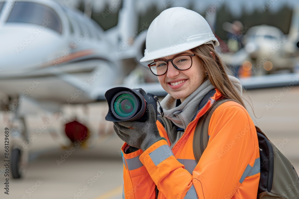 Illustration of aviation safety precautions through signs and pictures ...