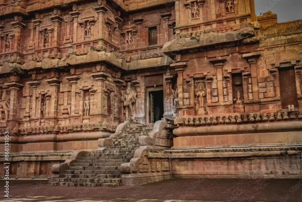 Cinematic Video - Tanjore Big Temple or Brihadeshwara Temple was built ...
