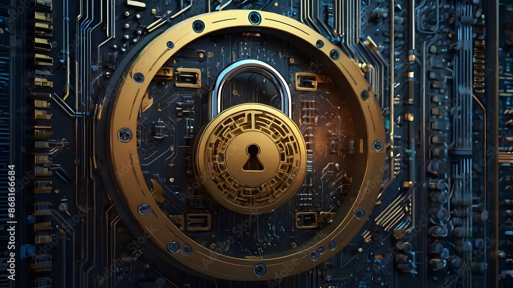 3d digital technology background wallpaper of cyber internet security ...