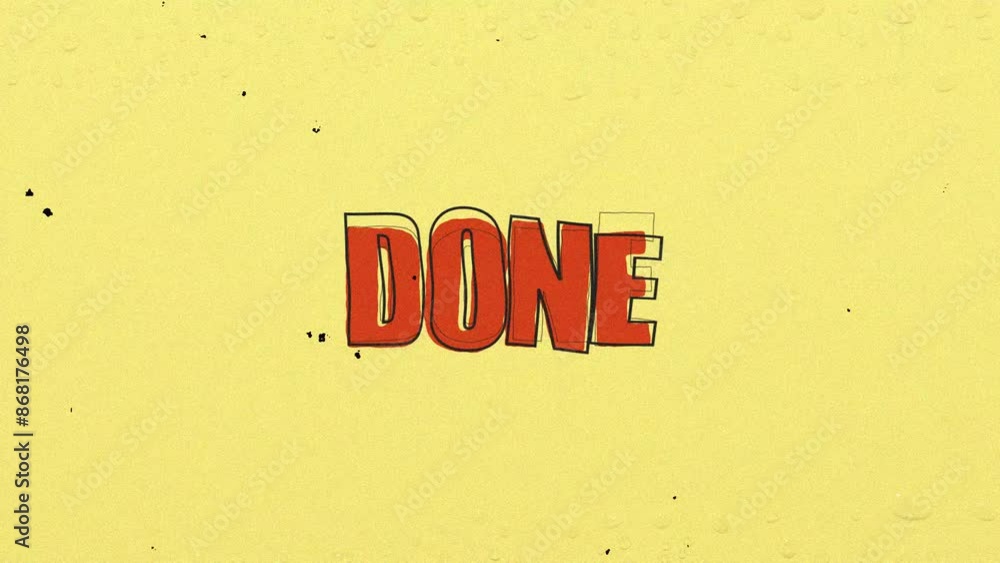 Done Typography Letter Animation, Done Logo Video, Done Text Animation ...
