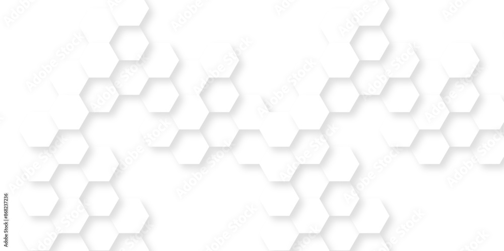 White hexagon texture background. Background with hexagons abstract ...
