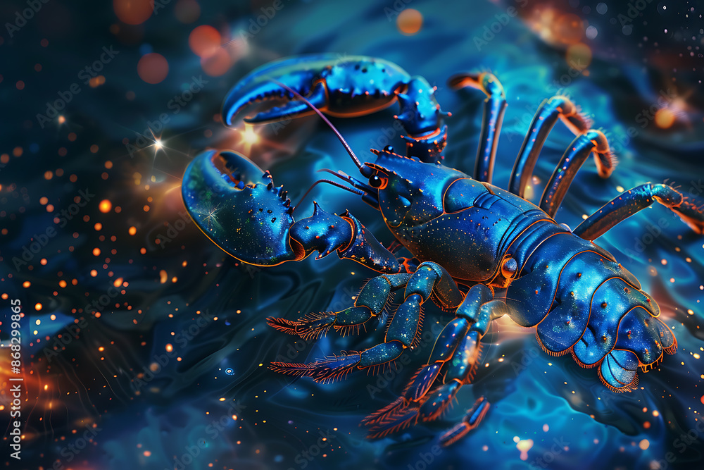 Intricate image of Scorpio zodiac sign, highlighting its mystic symbols ...