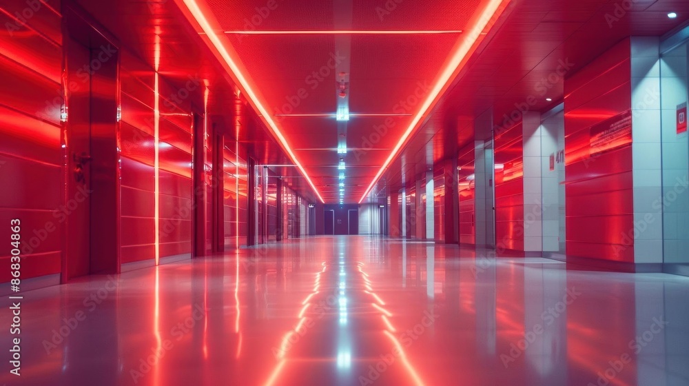 Close-up of automatic fire suppression systems in a commercial building ...