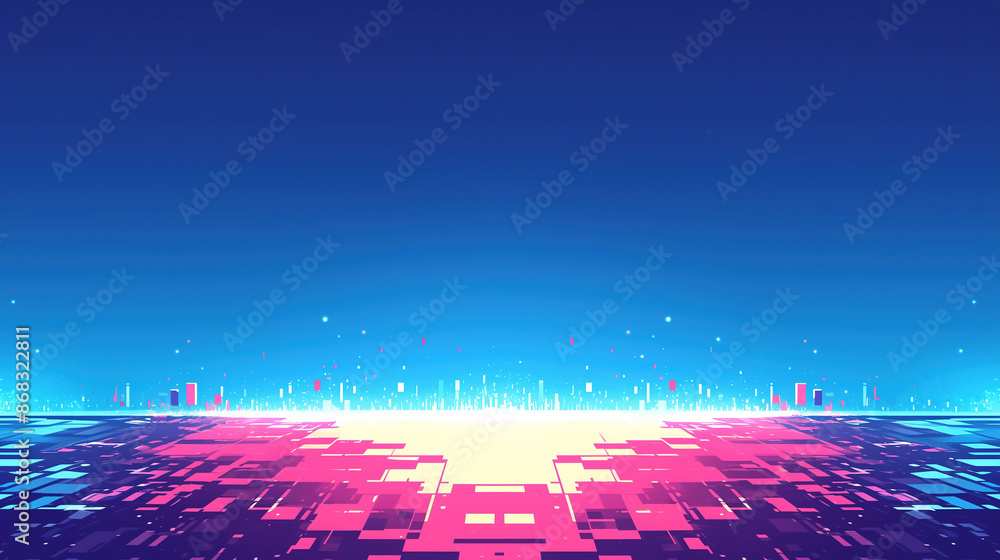 Dither bitmap texture. 8 bit electronic arcade game graphic, horizontal ...