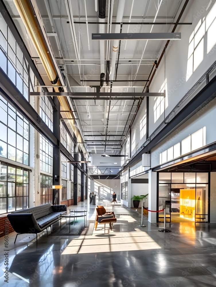 adaptive reuse and renovation project transforms cavernous warehouse ...