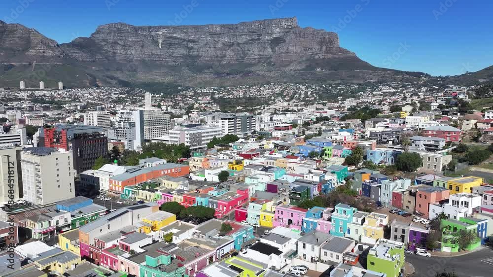 Bo-Kaap Skyline At Cape Town Western Cape South Africa. Public Space ...